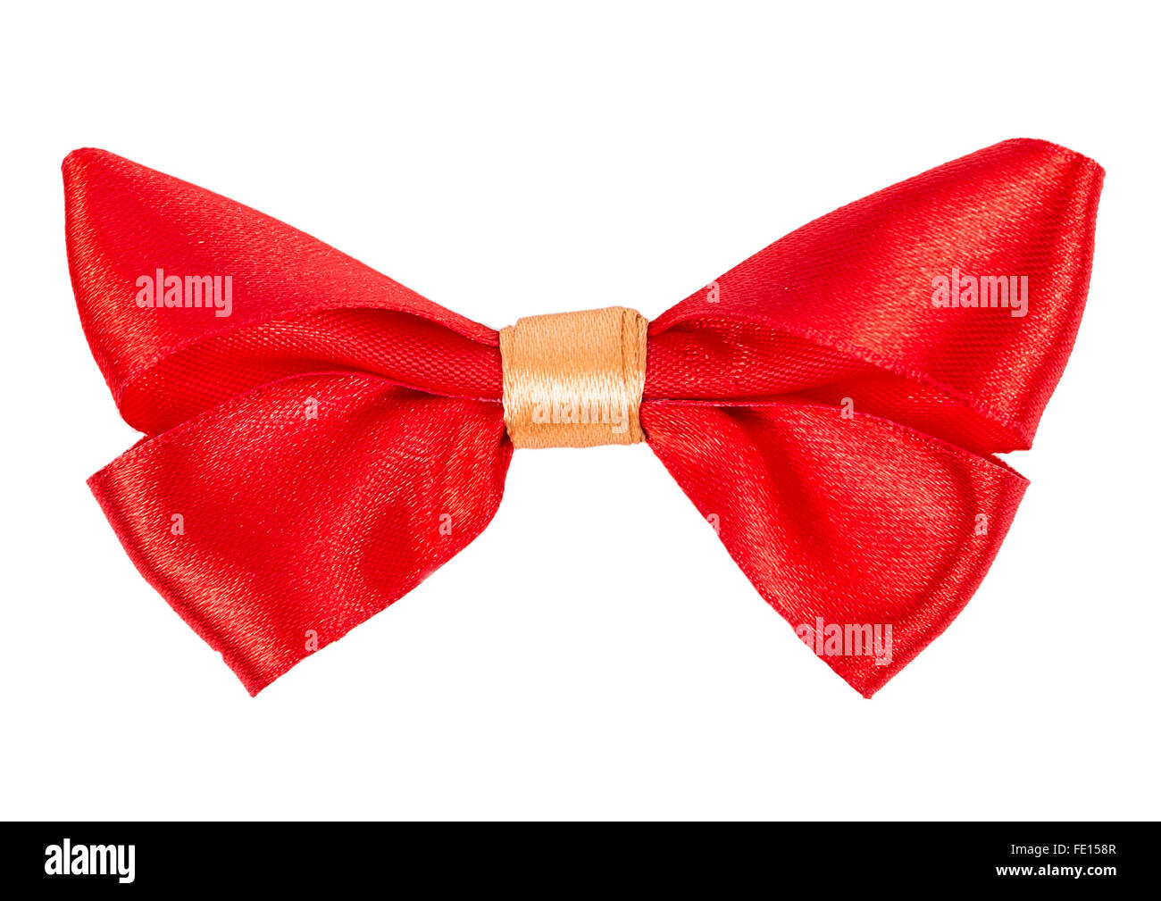 red bow Isolated on white background Stock Photo - Alamy