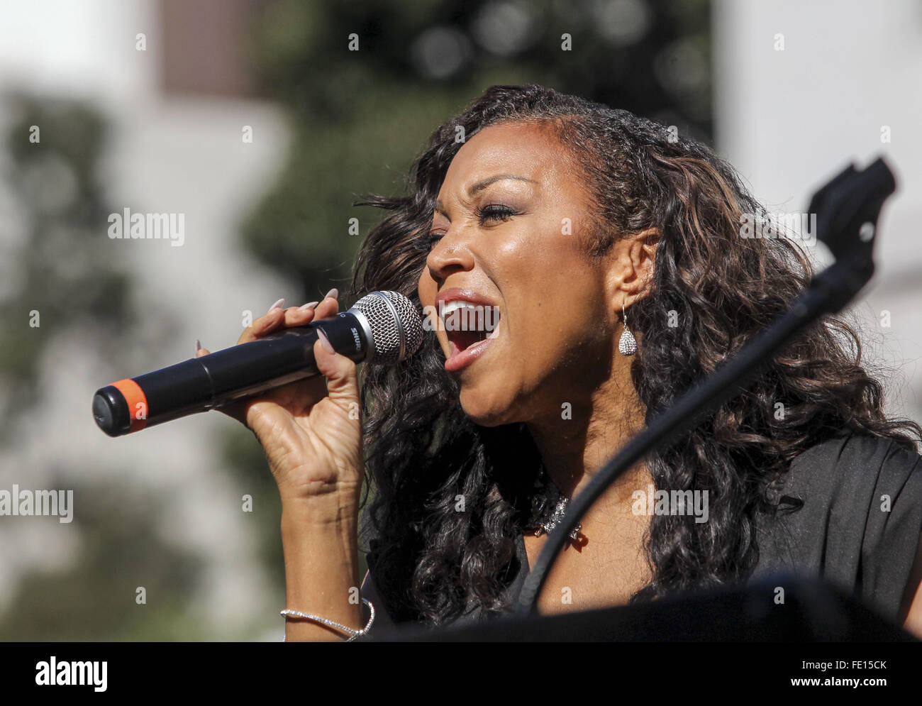 Los Angeles, California, USA. 3rd Feb, 2016. Singer Chante Moore ...