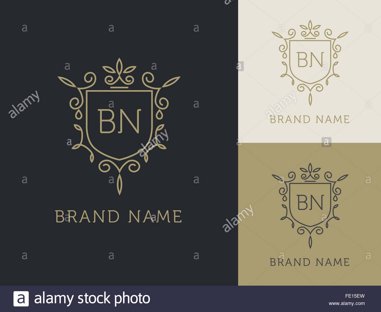 Monogram Logo High Resolution Stock Photography and Images - Alamy