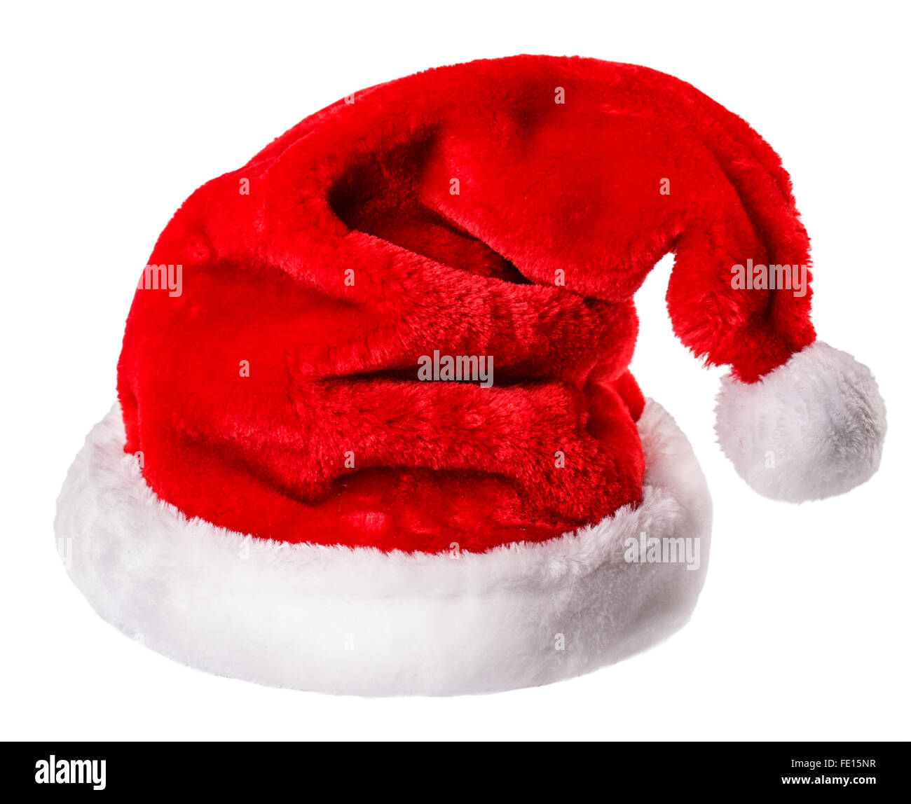 santa hat Isolated on white background Clipping Path Stock Photo - Alamy