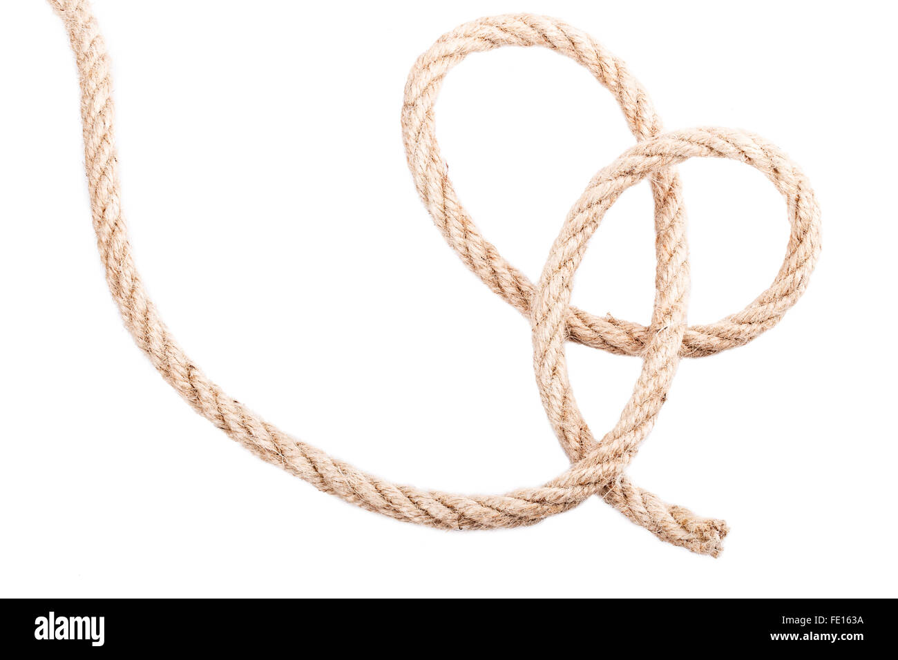 rope Isolated on white background Stock Photo - Alamy