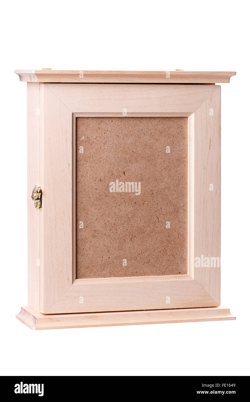 wooden box Isolated on white background Stock Photo - Alamy