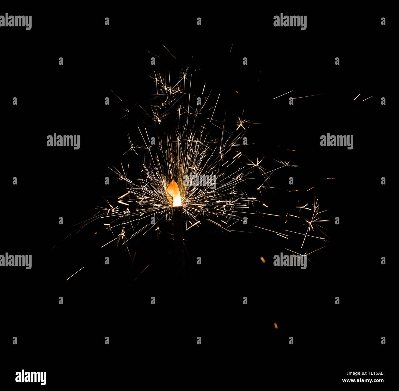 Holiday celebration background burning sparklers hi-res stock ...