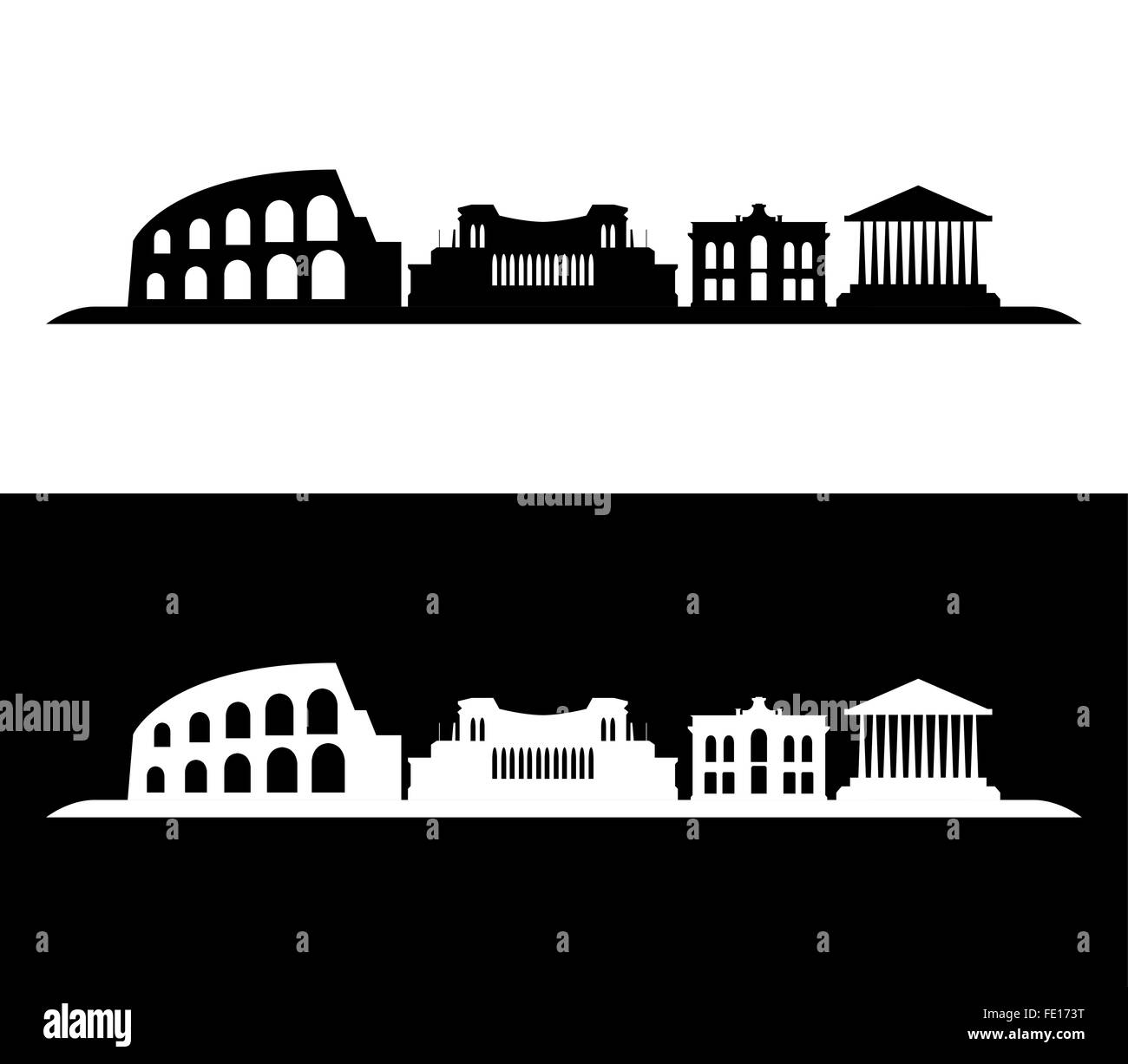 city of rome skyline Stock Photo - Alamy