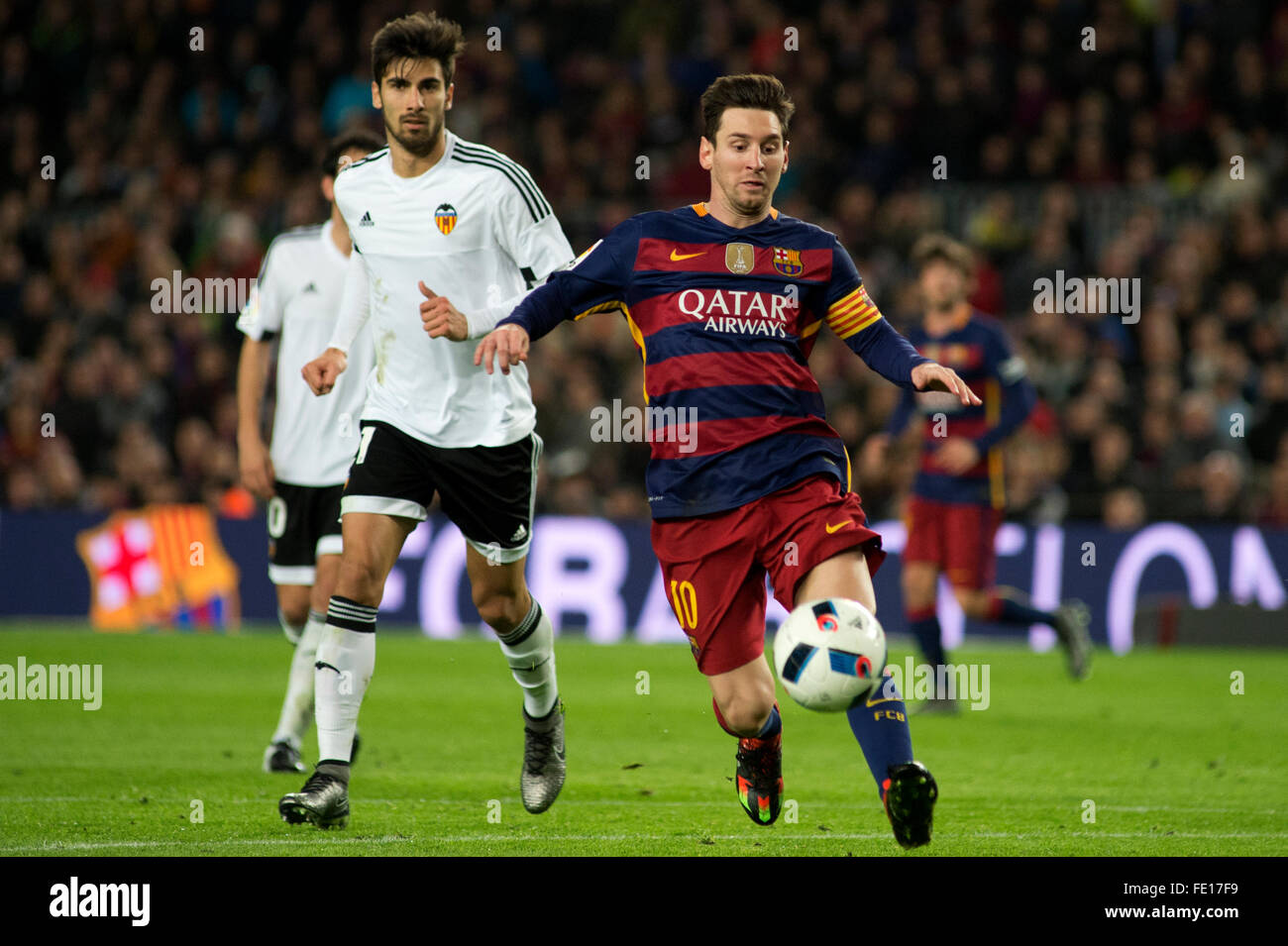 Barcelona, Spain. 3rd Feb, 2016. FC Barcelona's Argentinian forward ...