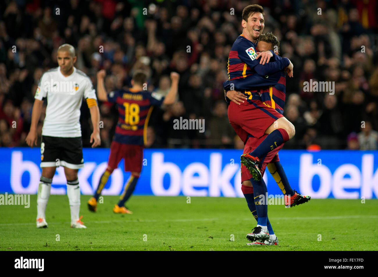 Barcelona, Spain. 3rd Feb, 2016. FC Barcelona's Argentinian forward ...