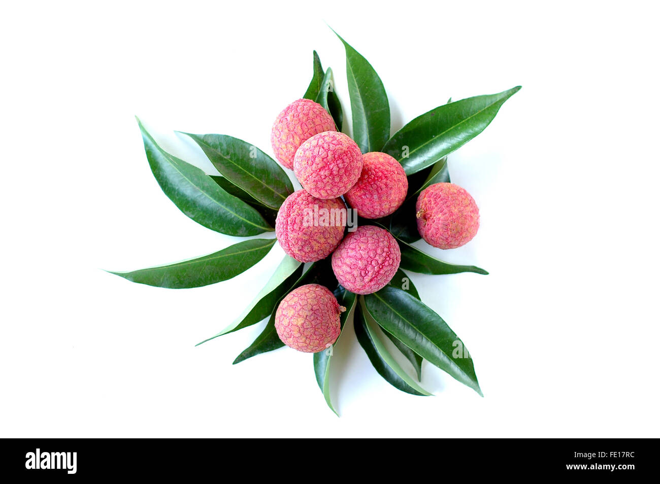 Bunch lychee fruit litchi Cut Out Stock Images & Pictures - Alamy