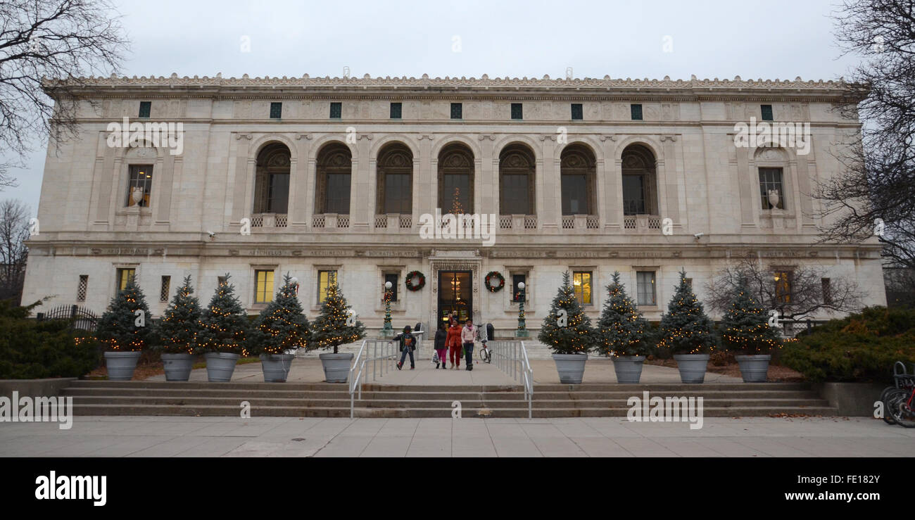 DETROIT, MI - DECEMBER 20: The Detroit Public Library, shown on ...