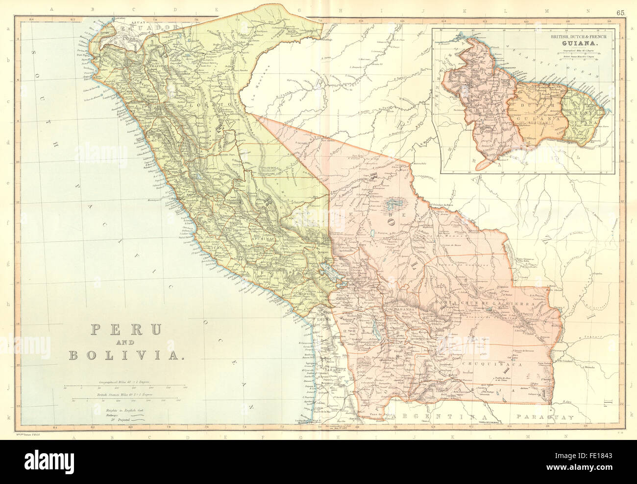 British guyana map hi-res stock photography and images - Alamy