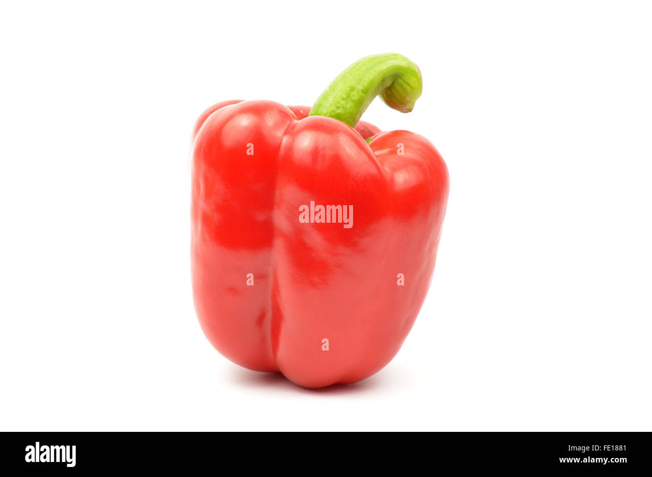Fresh red paprika isolated on white background Stock Photo - Alamy