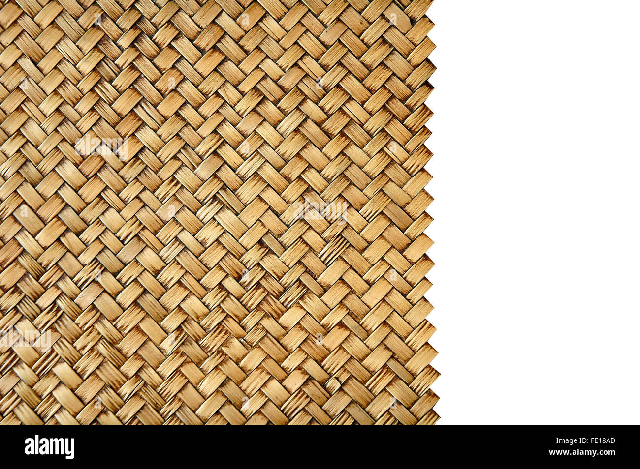 handmade bamboo wave on white background Stock Photo - Alamy