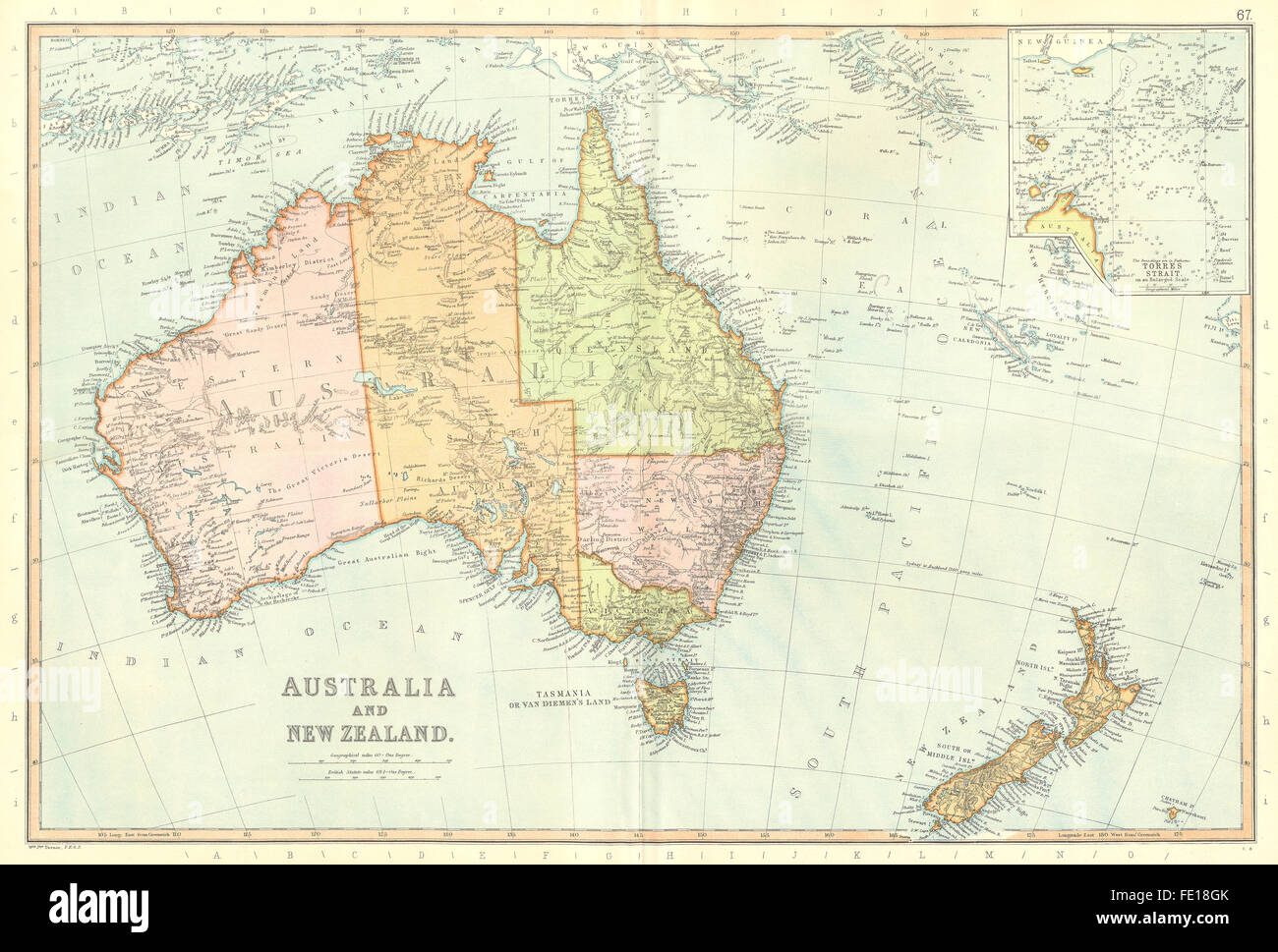 Torres strait map hi-res stock photography and images - Alamy