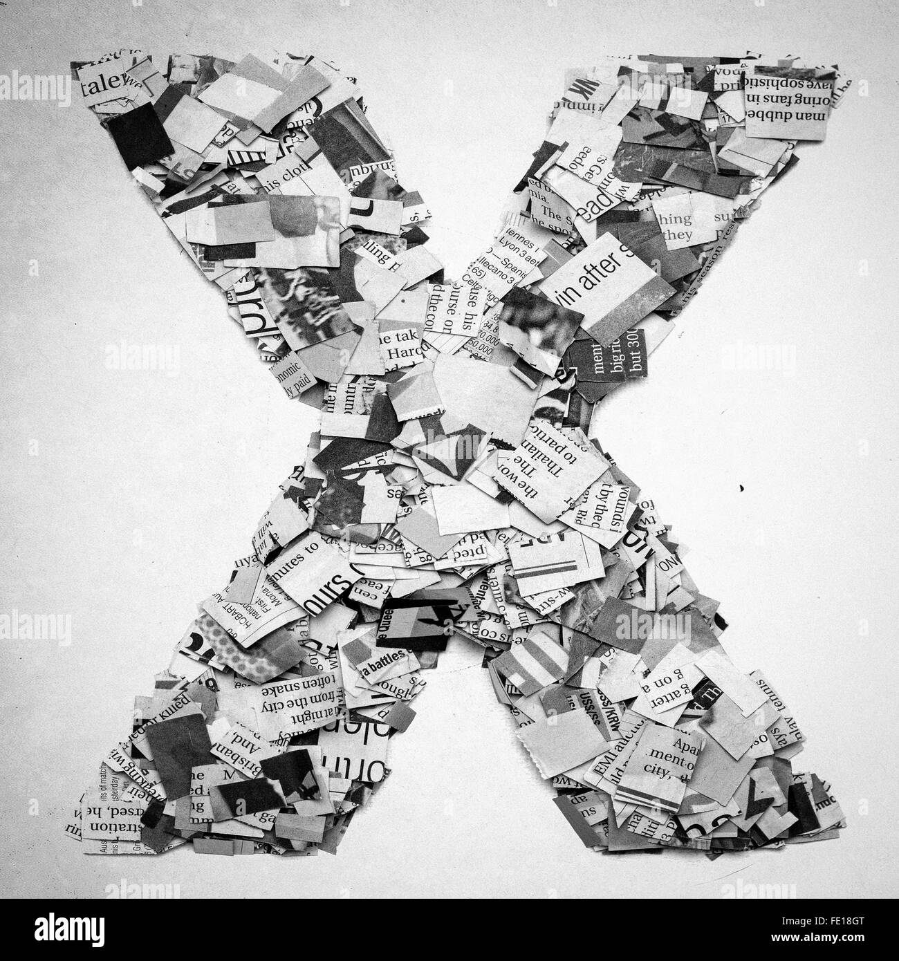 Abc Letters Made Newspaper Letters High Resolution Stock Photography ...