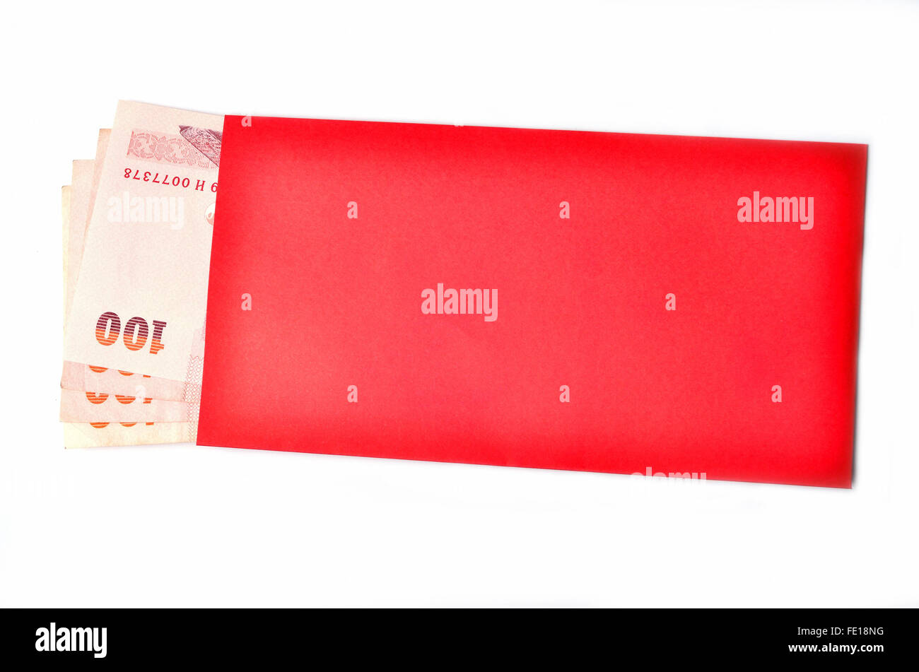 chinese angpao on white background Stock Photo - Alamy