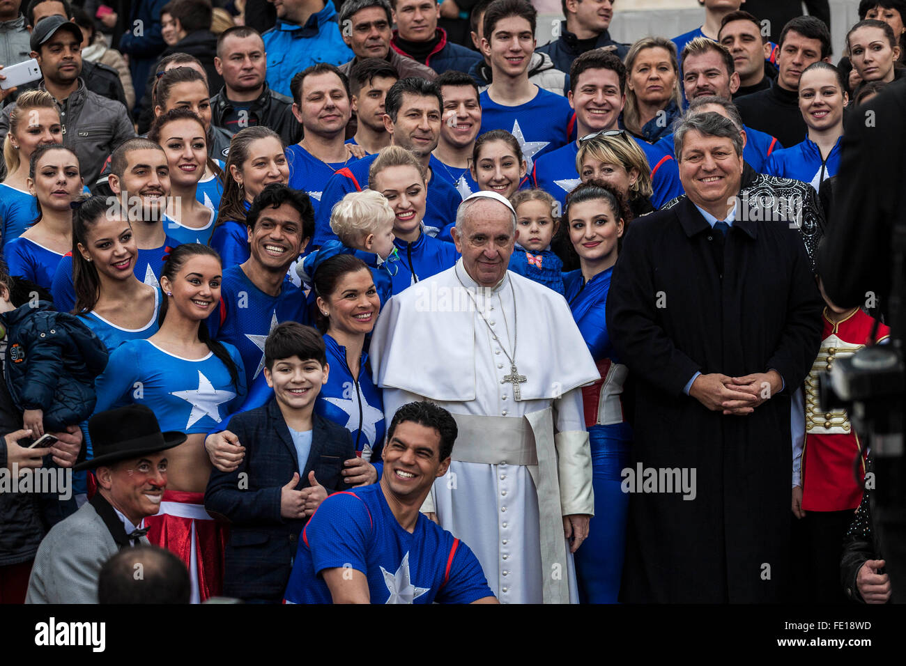 Vatican City, Vatican. 03rd Feb, 2016. Artists of the American Circus ...