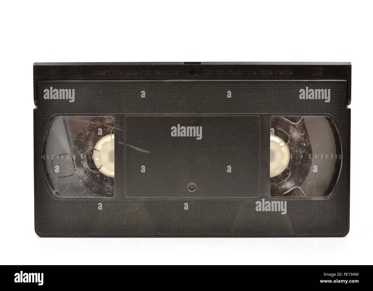 Old vhs video cassette isolated on white background Stock Photo - Alamy