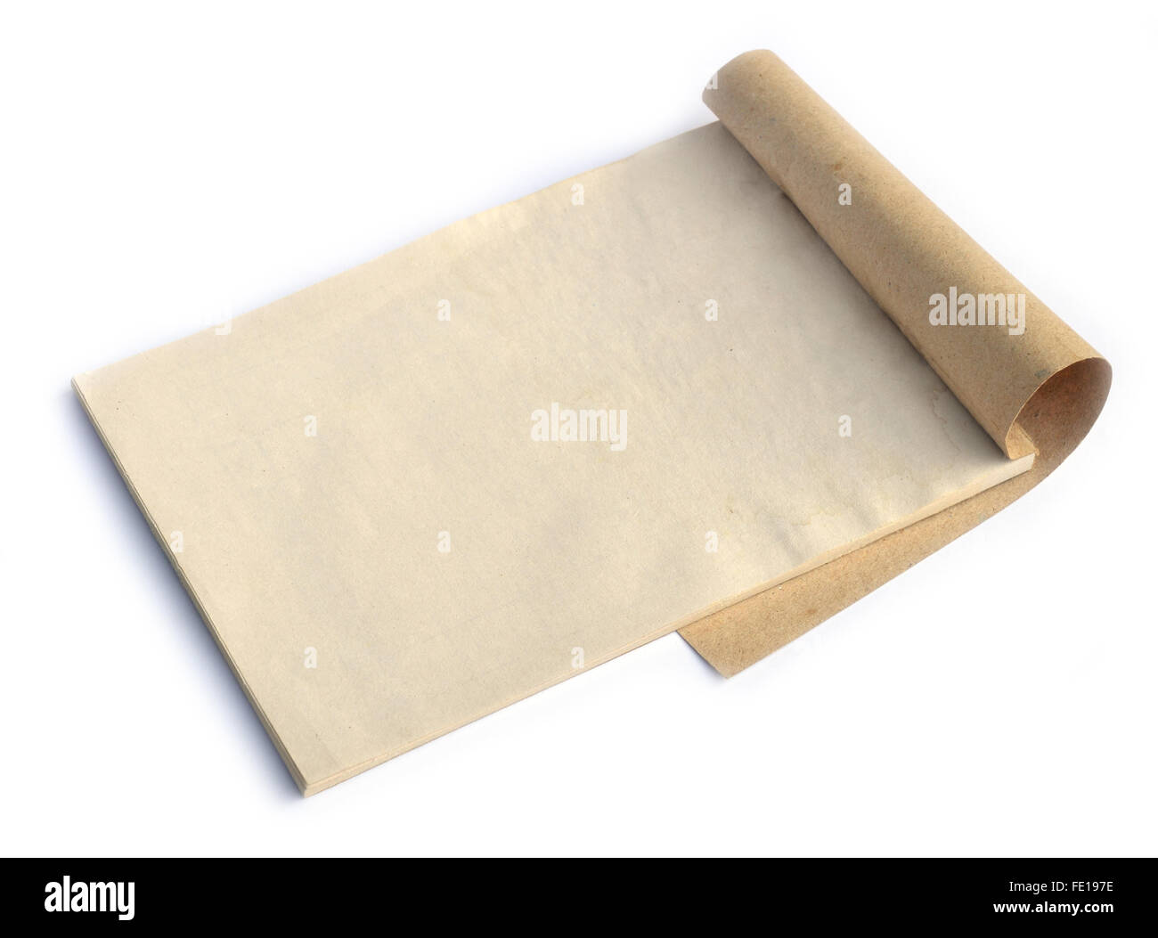 old notebook isolated on white background Stock Photo - Alamy
