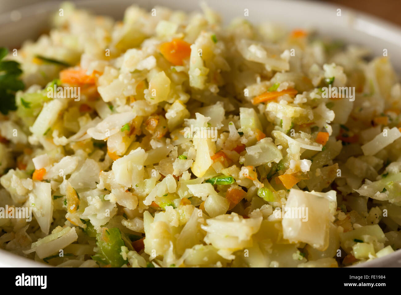 Organic Paleo Cauliflower Rice with Herbs and Spices Stock Photo - Alamy