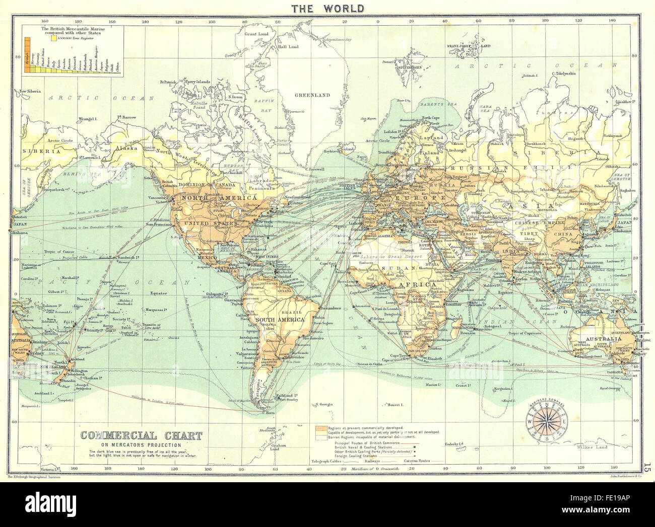 1900 Map Of The World - Map