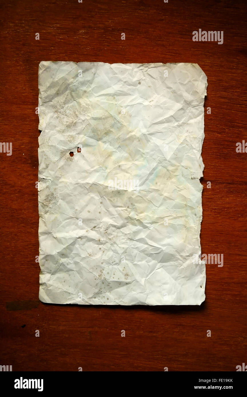 crumpled old paper Stock Photo - Alamy