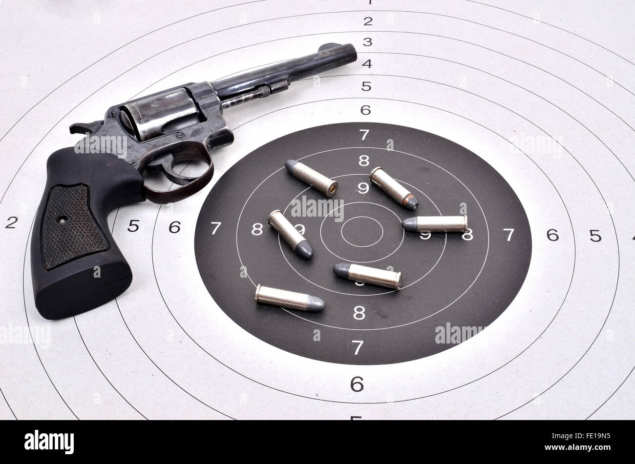 Black gun pistol revolver barrel hi-res stock photography and images ...