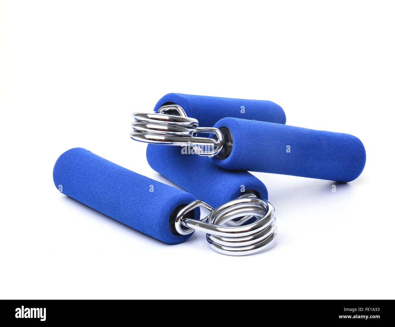 hand grip foam handle on white background Stock Photo - Alamy