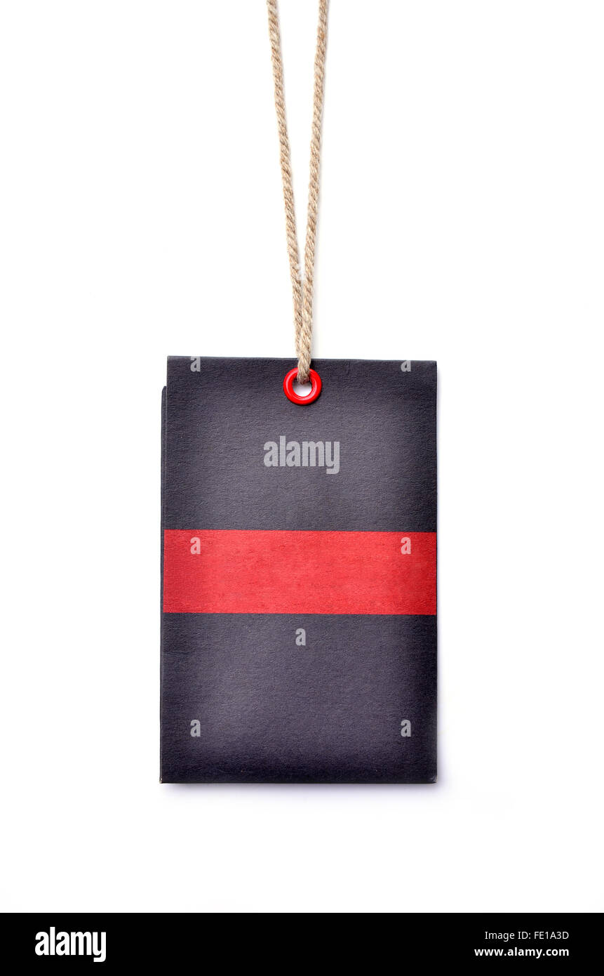 Red blank price tag Cut Out Stock Images & Pictures - Alamy