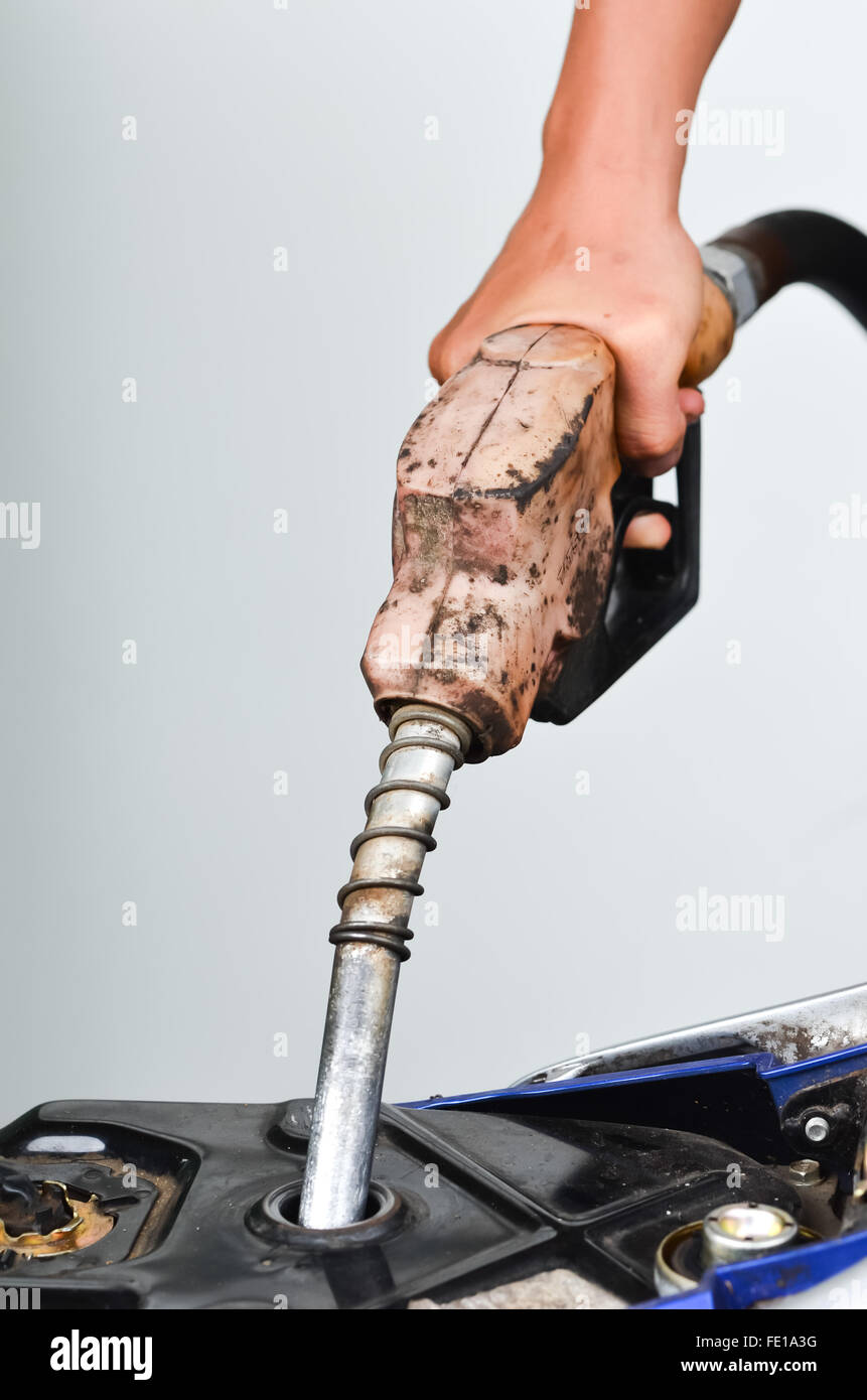 Fill up fuel at petrol station Stock Photo - Alamy