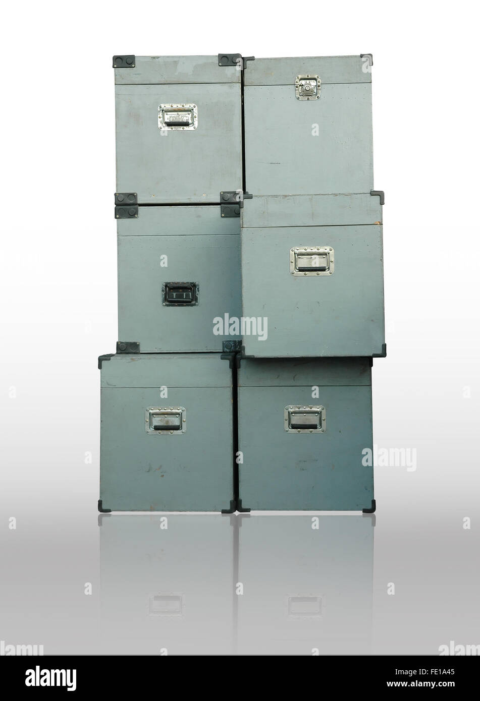 Metal storage boxes hi-res stock photography and images - Alamy