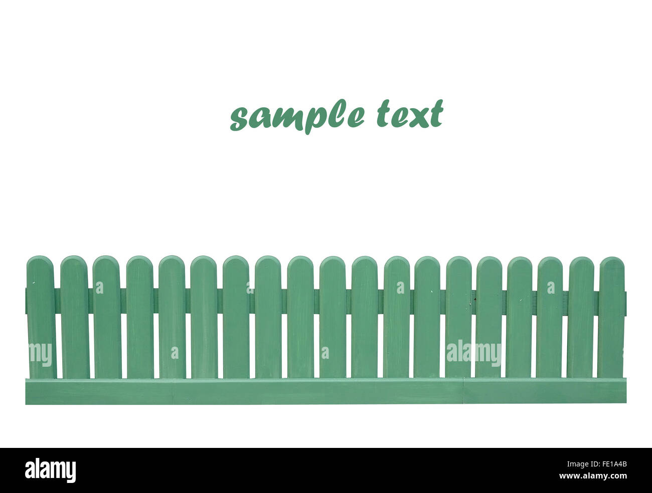 green fence isolated Stock Photo - Alamy