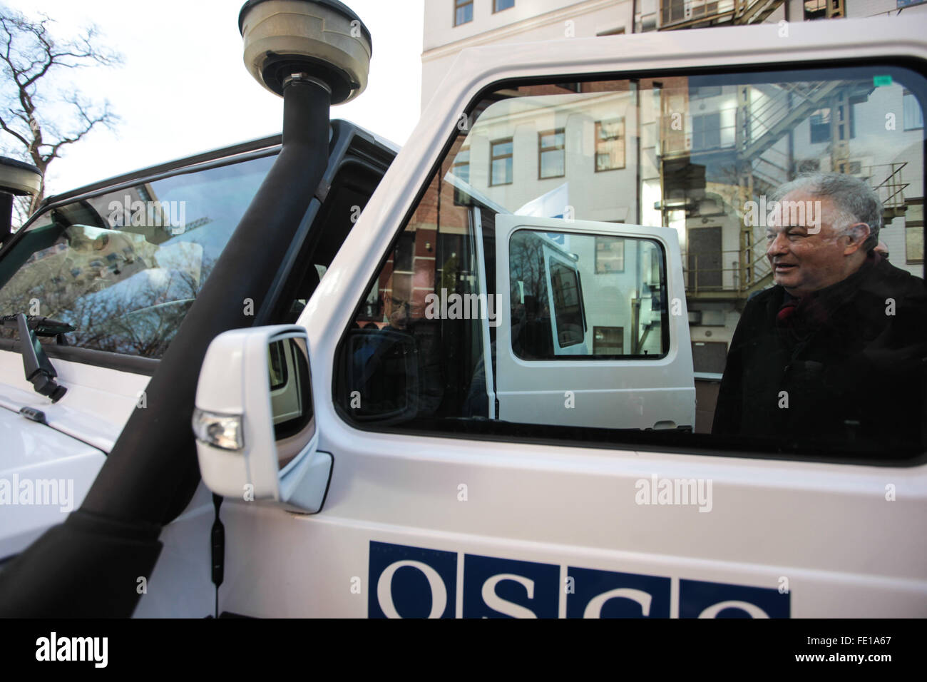 Kiev, Ukraine. 03rd Feb, 2016. Chairman of the Special monitoring ...