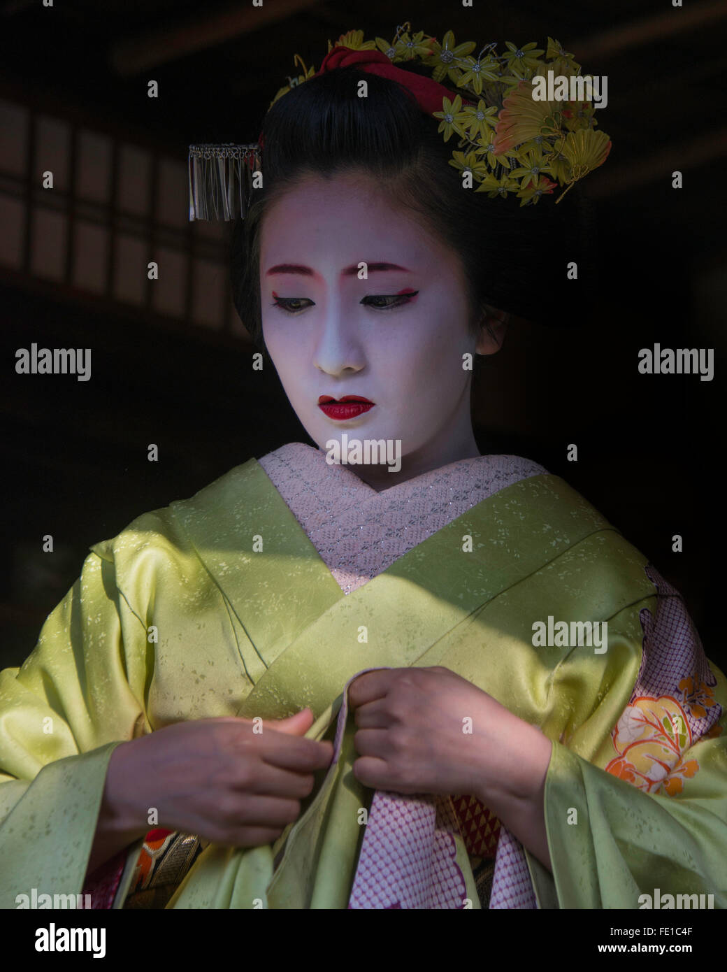 Maiko, apprentice geiko, Kyoto Japan Stock Photo - Alamy