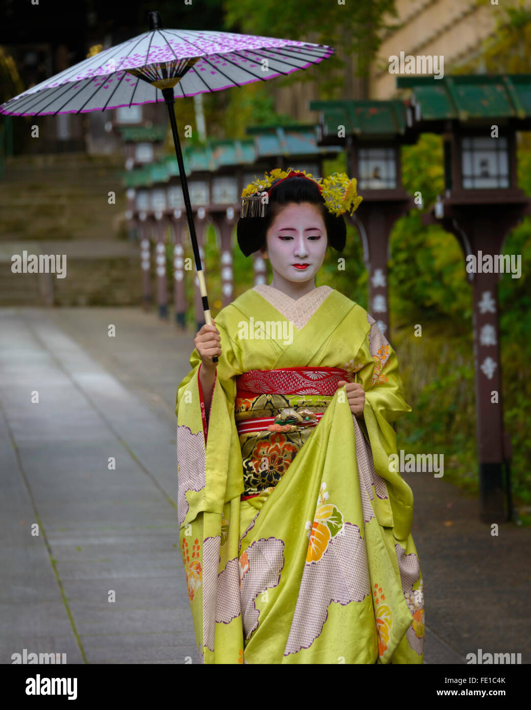 Maiko, apprentice geiko, Kyoto Japan Stock Photo - Alamy