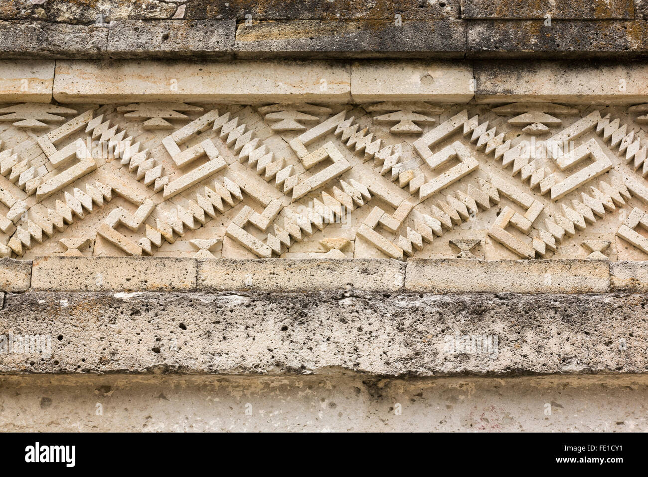 Zapotec stone mosaics at Mitla archaeological site, Oaxaca, Mexico ...