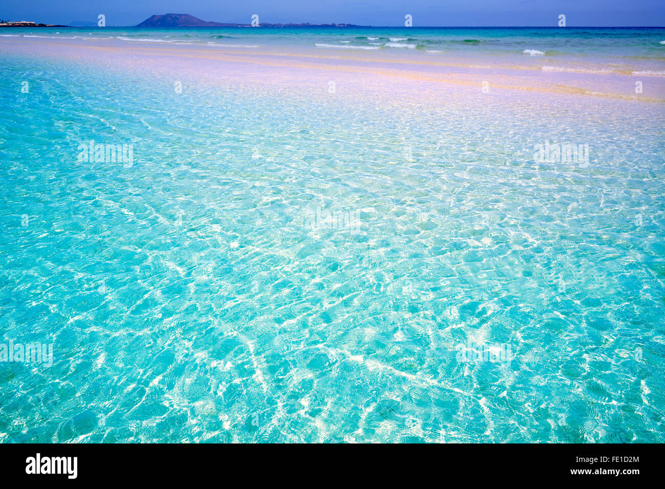 Corralejo Beach Fuerteventura at Canary Islands of Spain Stock Photo ...