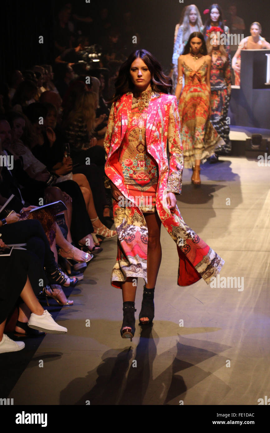 Sydney, Australia. 3 February 2016. Model Jesinta Campbell showcases ...