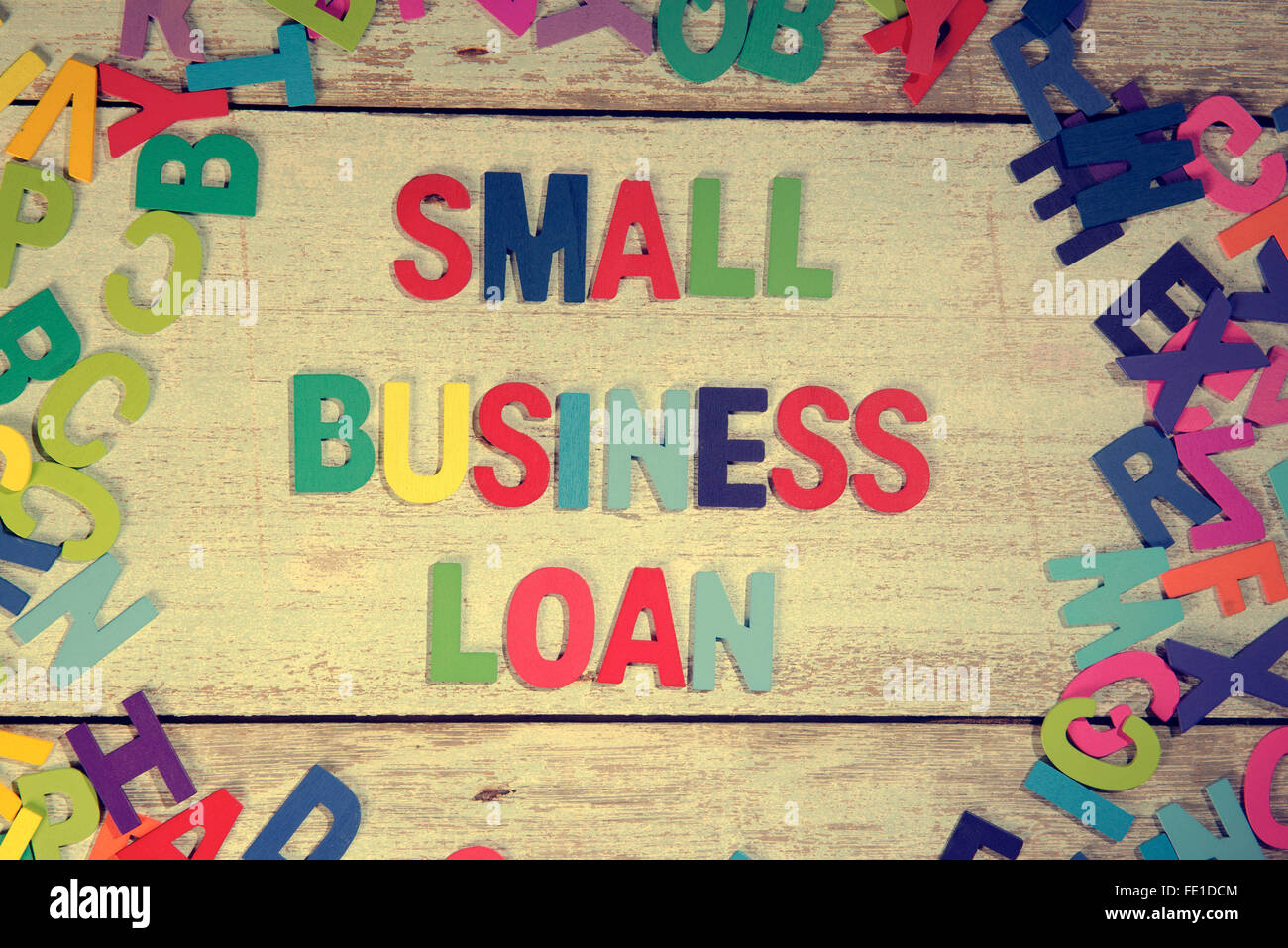 Business loan text word hi-res stock photography and images - Alamy