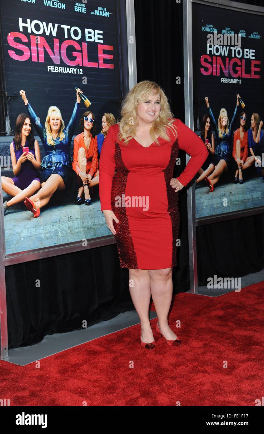 New York, NY, USA. 3rd Feb, 2016. Rebel Wilson at arrivals for HOW TO ...