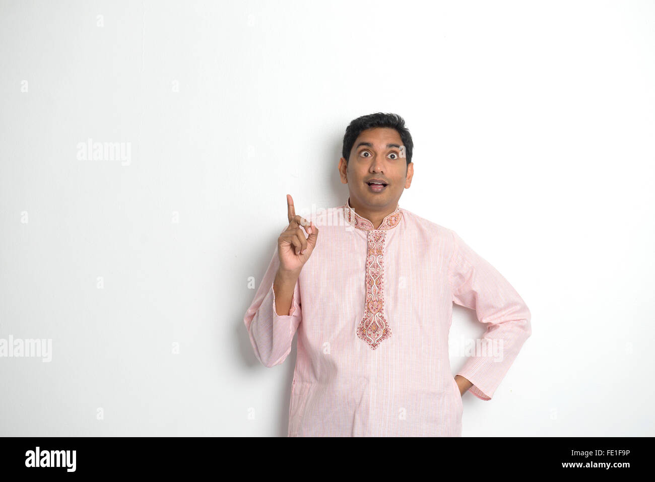 Traditional Indian young man thinking Stock Photo - Alamy