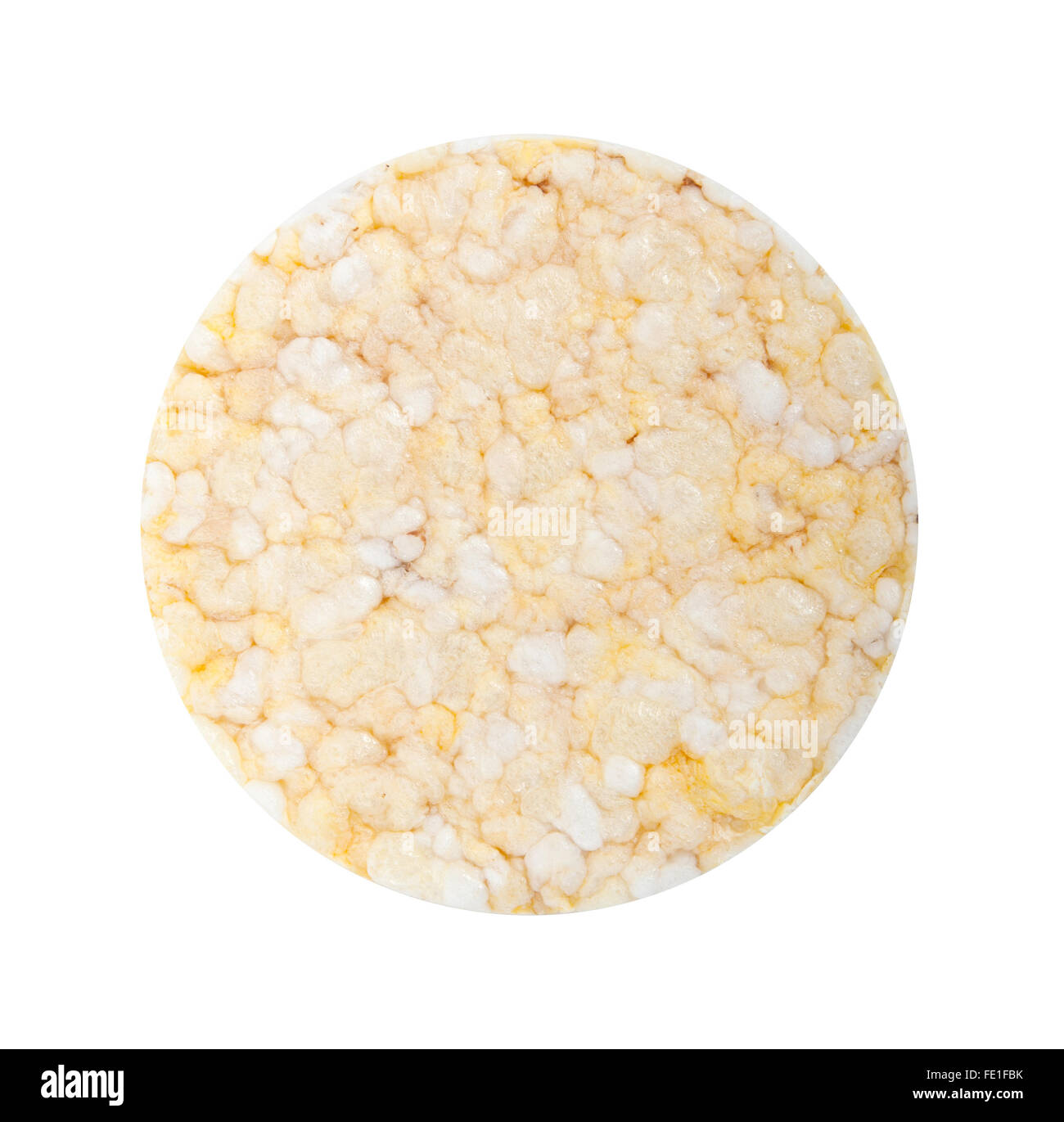 Rice cookie isolated on a white background Stock Photo - Alamy