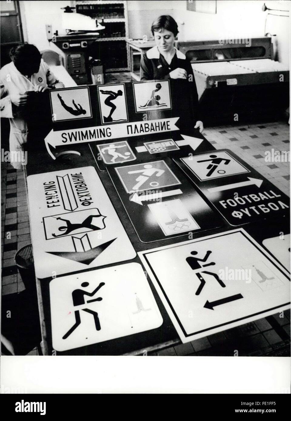 1980 - Hungarian Enterprise Produces Directional Signs For The Olympic ...