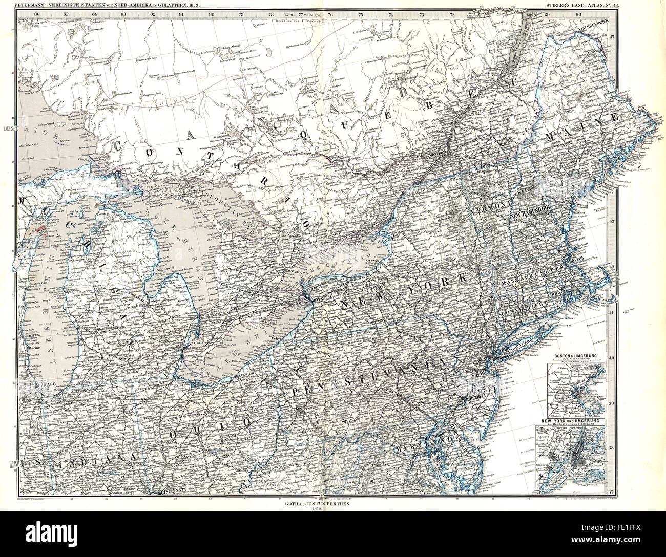 Petermann map hi-res stock photography and images - Alamy