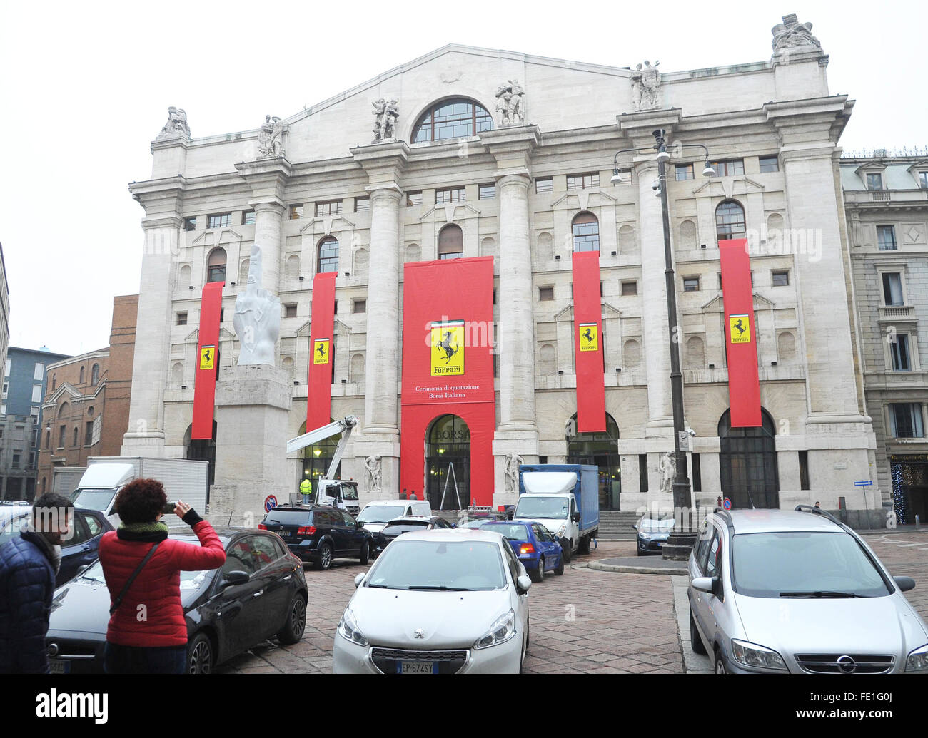 Preparations ahead of the Ferrari launch to list its stock on the ...