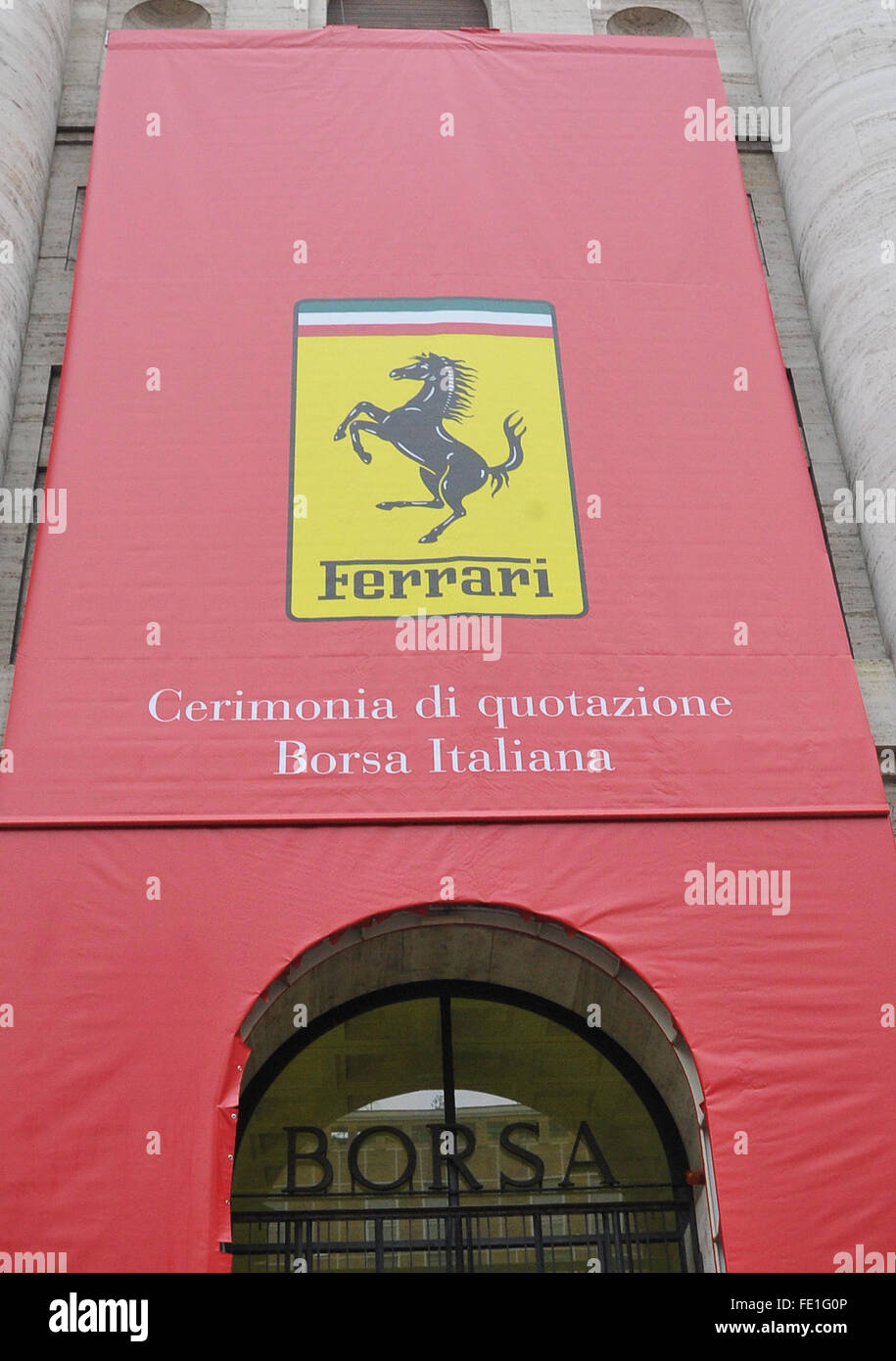 Preparations ahead of the Ferrari launch to list its stock on the ...
