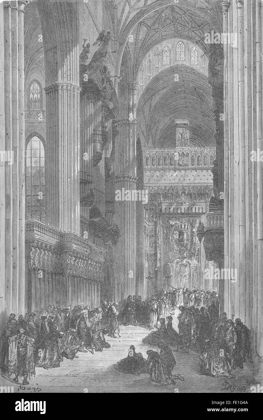 Interior cathedral peter Black and White Stock Photos & Images - Alamy