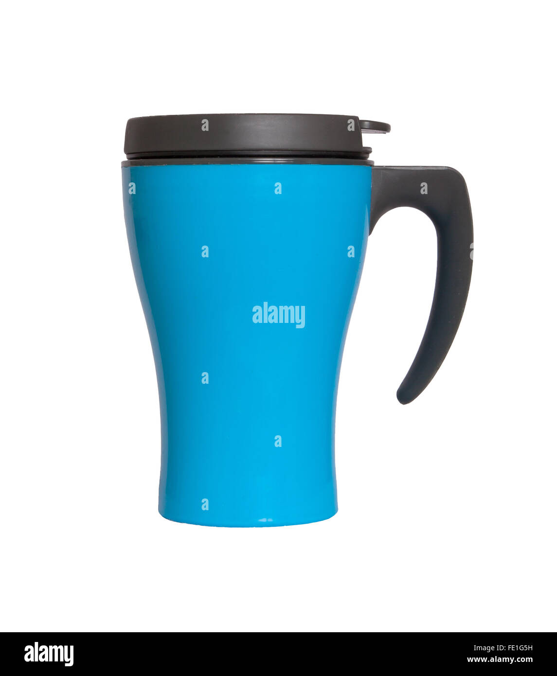 Thermocup blue isolated on a white background Stock Photo - Alamy