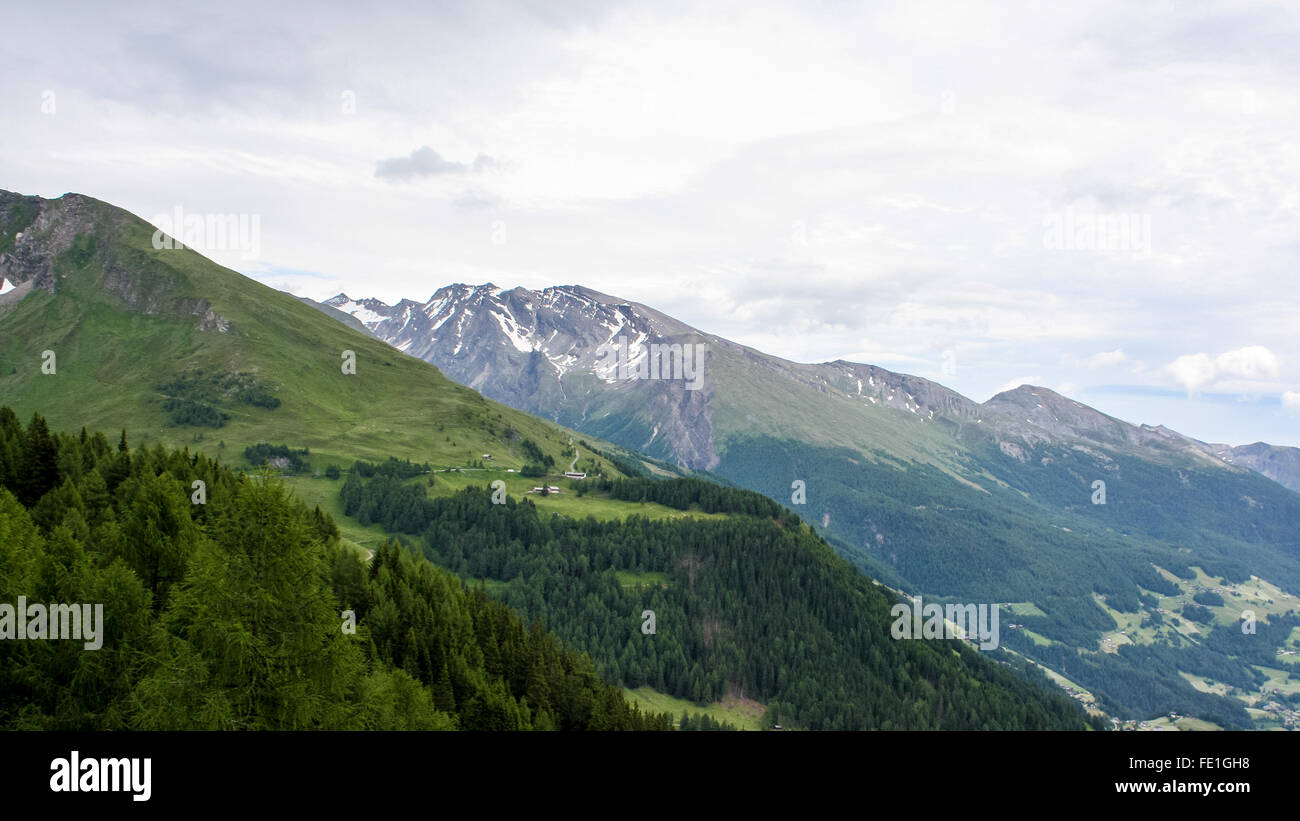 A beautiful view of the Austrian Alps Stock Photo - Alamy