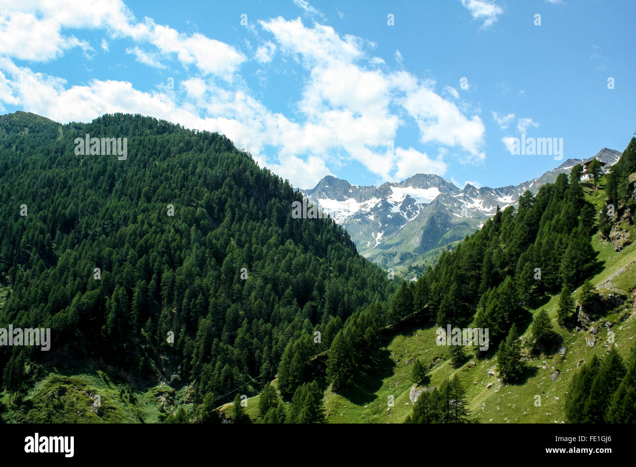 A beautiful view of the Austrian Alps Stock Photo - Alamy