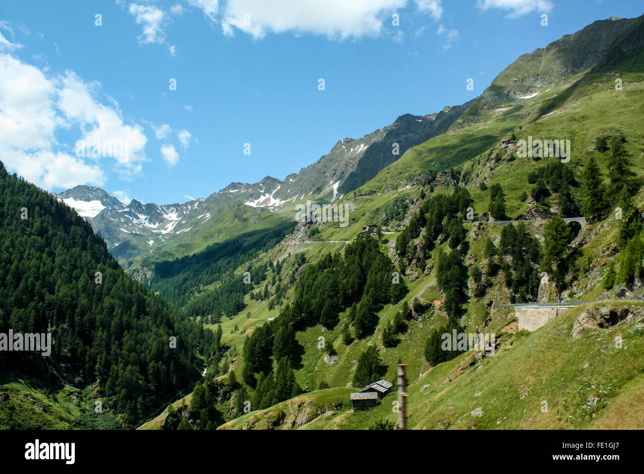A beautiful view of the Austrian Alps Stock Photo - Alamy