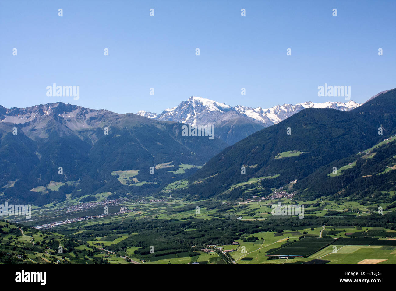 A beautiful view of the Austrian Alps Stock Photo - Alamy
